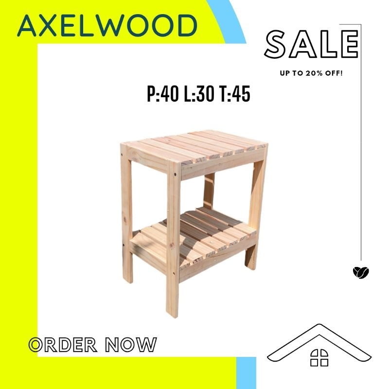 KAYU Stacking shelves/multipurpose shelves/wooden shelves/2 tier ...