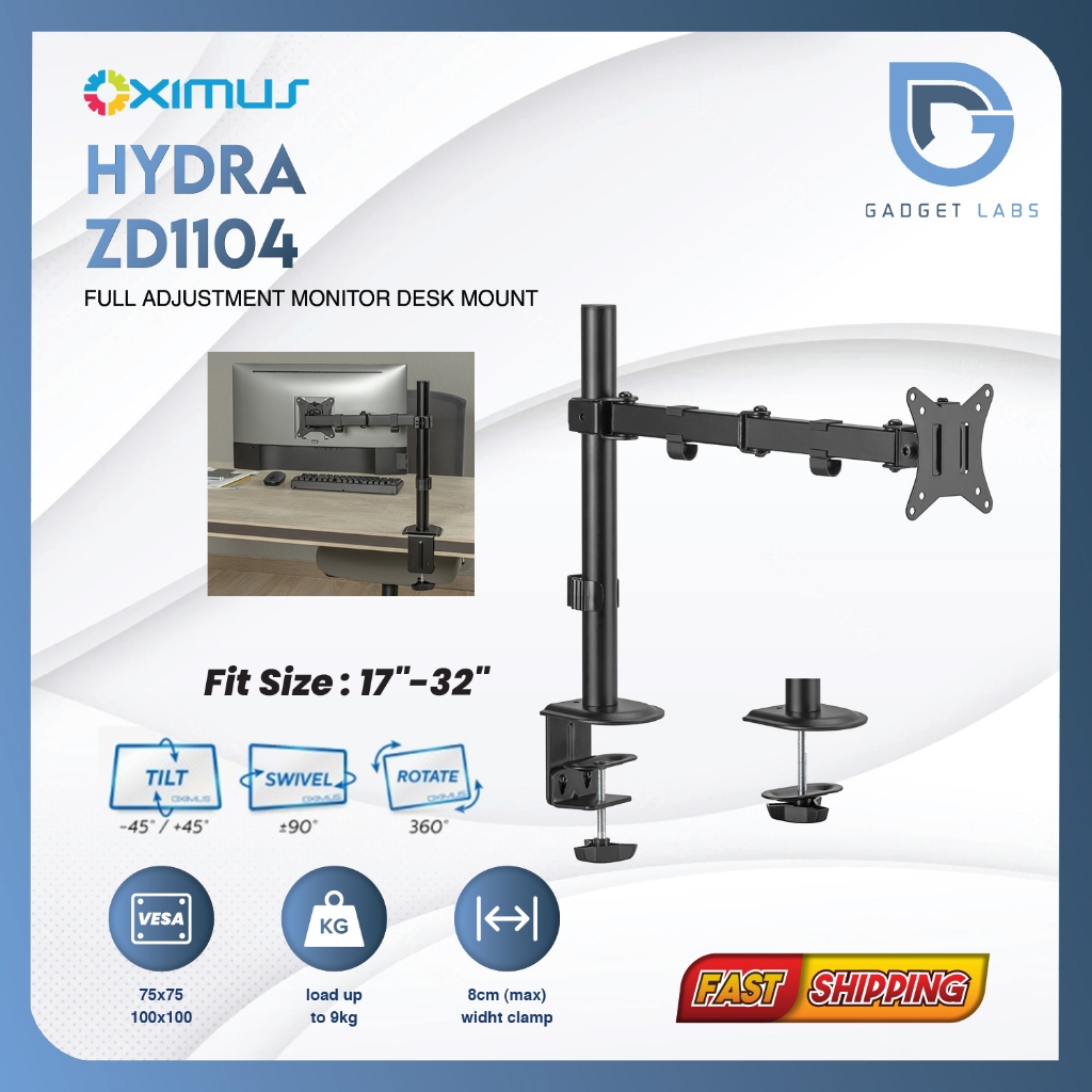 Oximus Hydra ZD1104 LCD TV Table Bracket 1 Monitor 17" Inch - 32" Inch ...