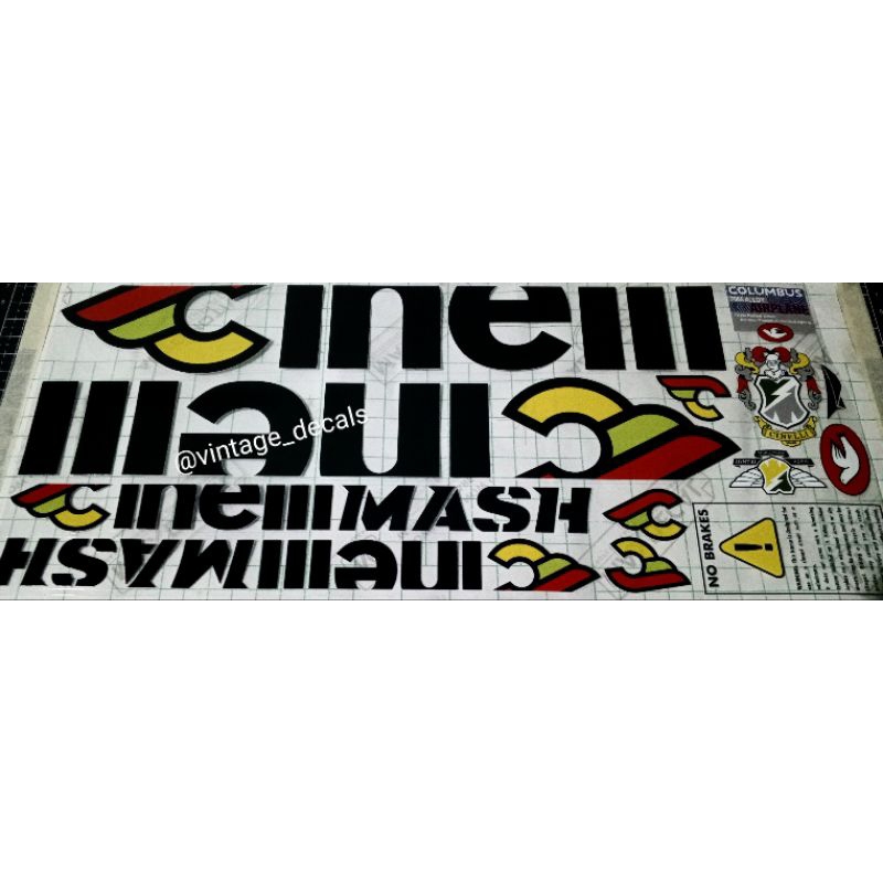 Cinelli Mash bolt histogram replacement decals sticker | Shopee Malaysia