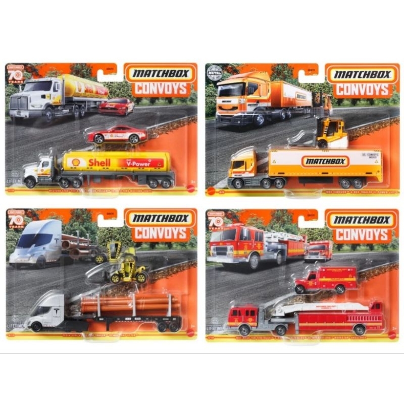 Matchbox Convoy Original Mattel Miniature Diecast Container Truck ...