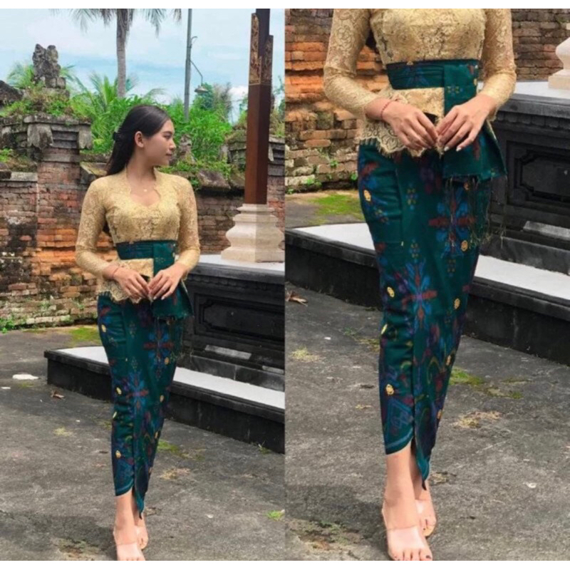 KATUN Kamen Cotton Print Endek Tretes Mas Shawl Set (Not a skirt ...