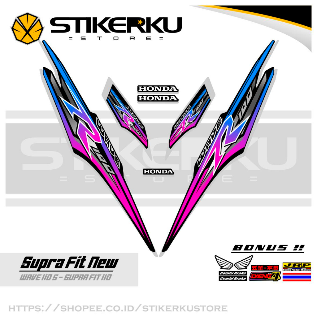 Striping SUPRA FIT NEW MOTIF 6/STOCK DECAL WAVE 100s/STICKER/STICKER ...