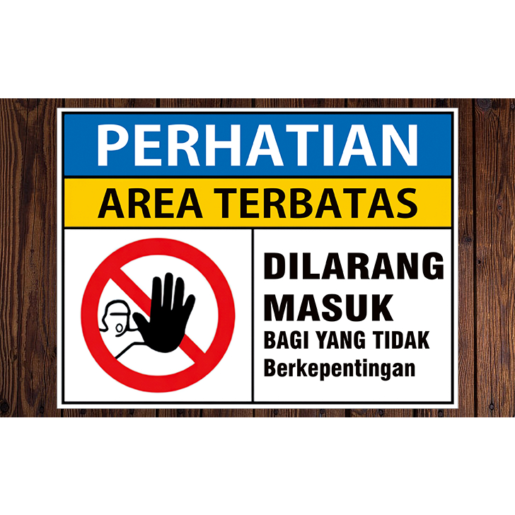 Area Attention Sticker No Entry | Shopee Malaysia