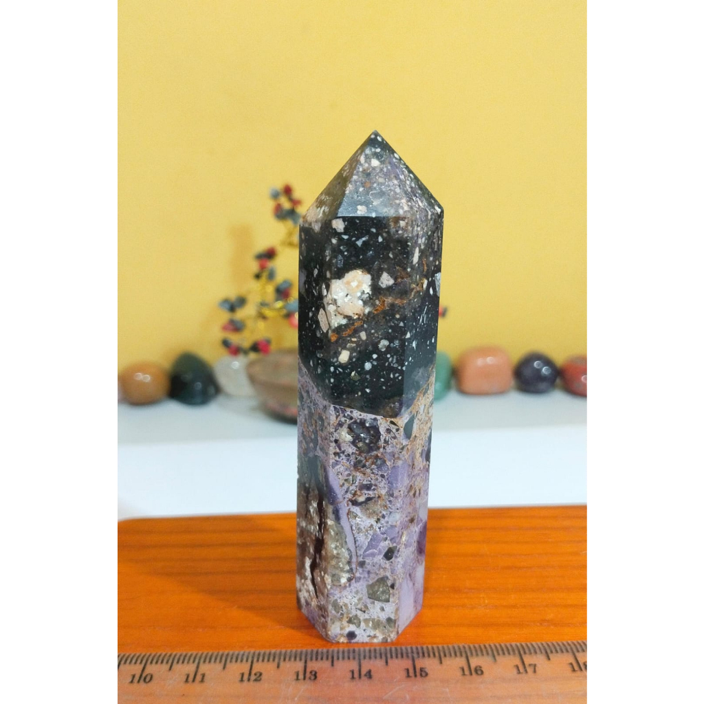 Natural Stone Tower Wand Fluorite Root Point For Healing (1) | Shopee ...