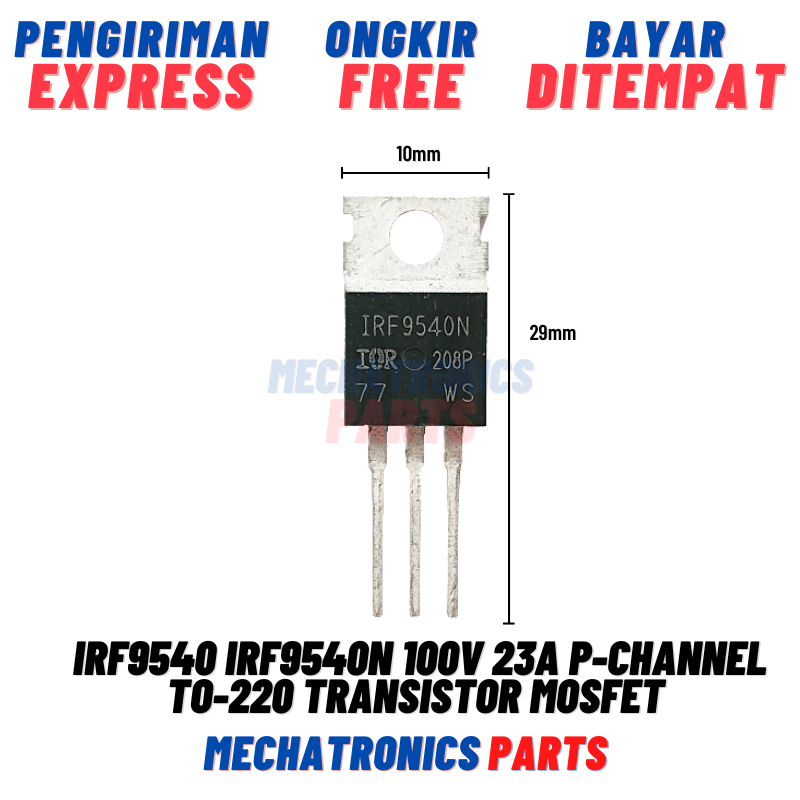 Irf9540 IRF9540N 100V 23A P CHANNEL TO 220 MOSFET TRANSISTOR | Shopee Malaysia