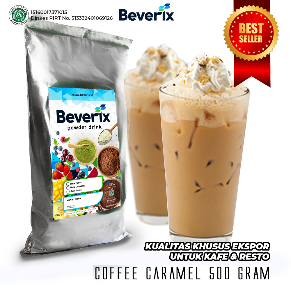 Caramel Flavored Coffee Drink Powder Beverix Fresh Powder Drink 500 ...