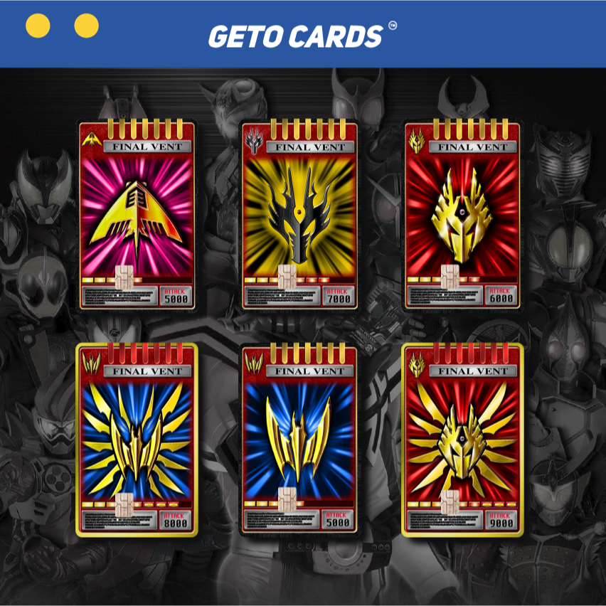 Sticker Skin Atm Card Kamen Rider Ryuki Final Vent Special Hologram ...