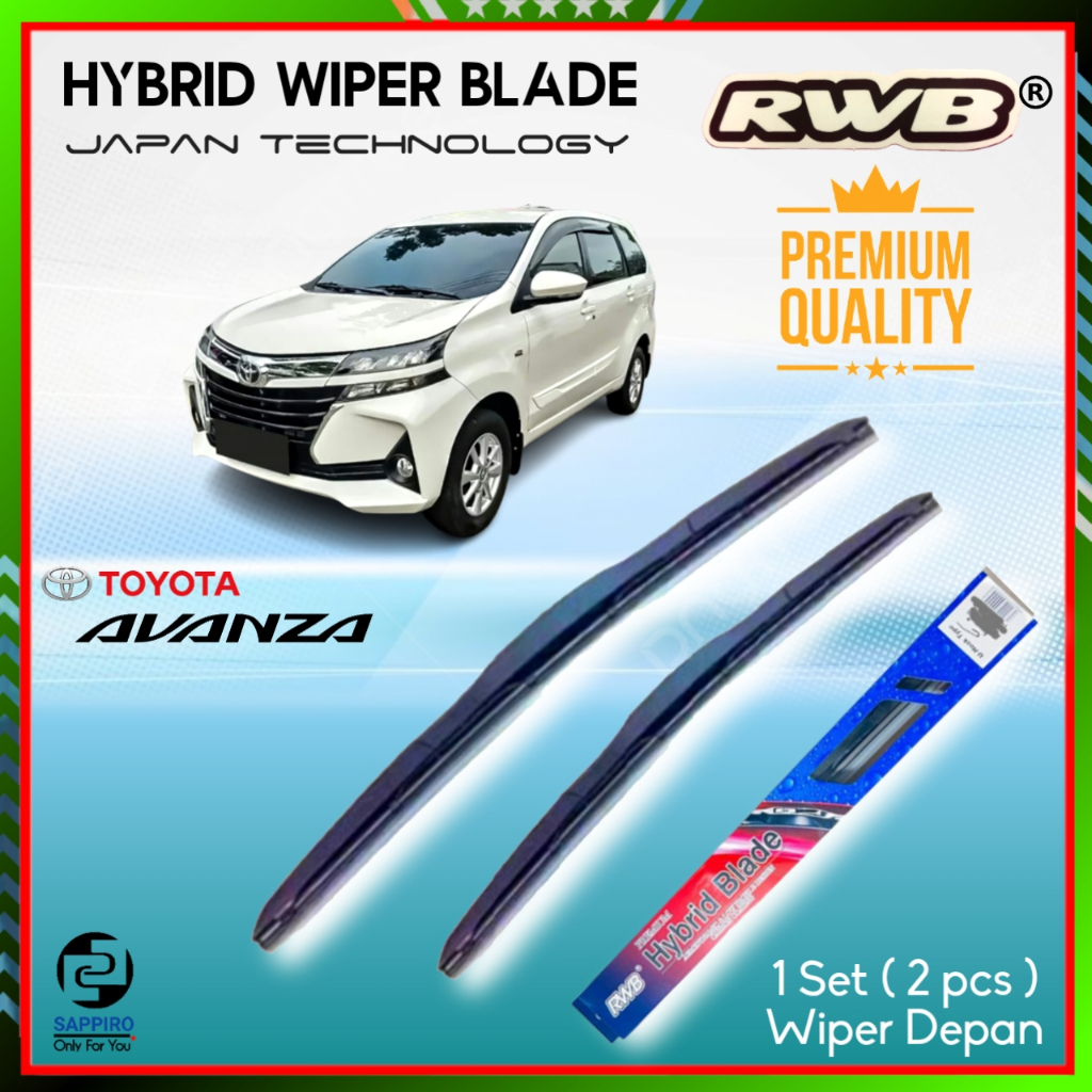 Avanza Frameless Hybrid Blade RWB Car Wiper Set 2pcs | Shopee Malaysia