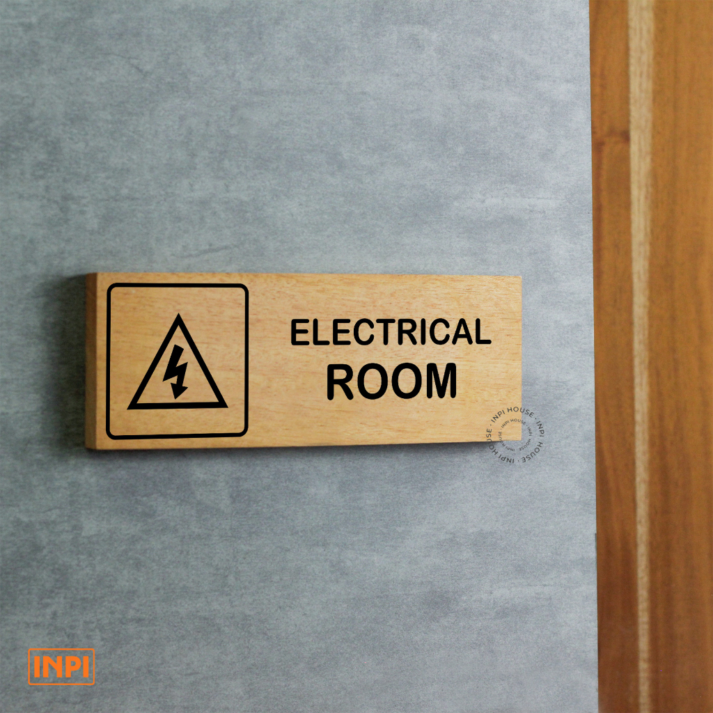 Electrical room sign system - room marker - electrical room - wall sign ...