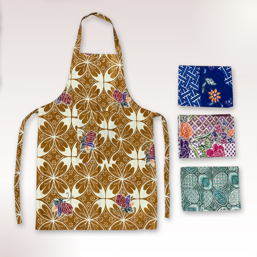 HUZA BATIK - HLS BATIK APRON Size 76 x 58 cm | Shopee Malaysia