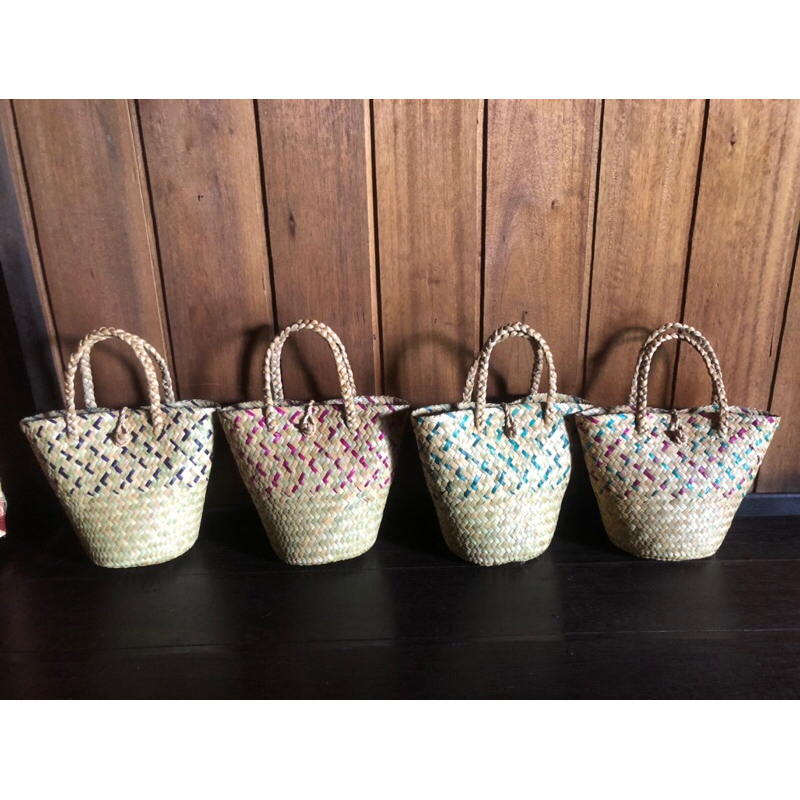 Purun Oval Bag with Spot Motif | Shopee Malaysia