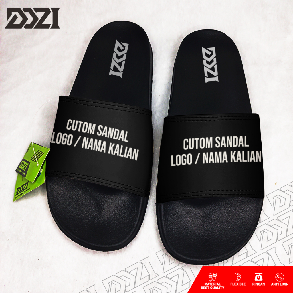 Custom Slide Sandals, whatever your logo or name you like, Free ...