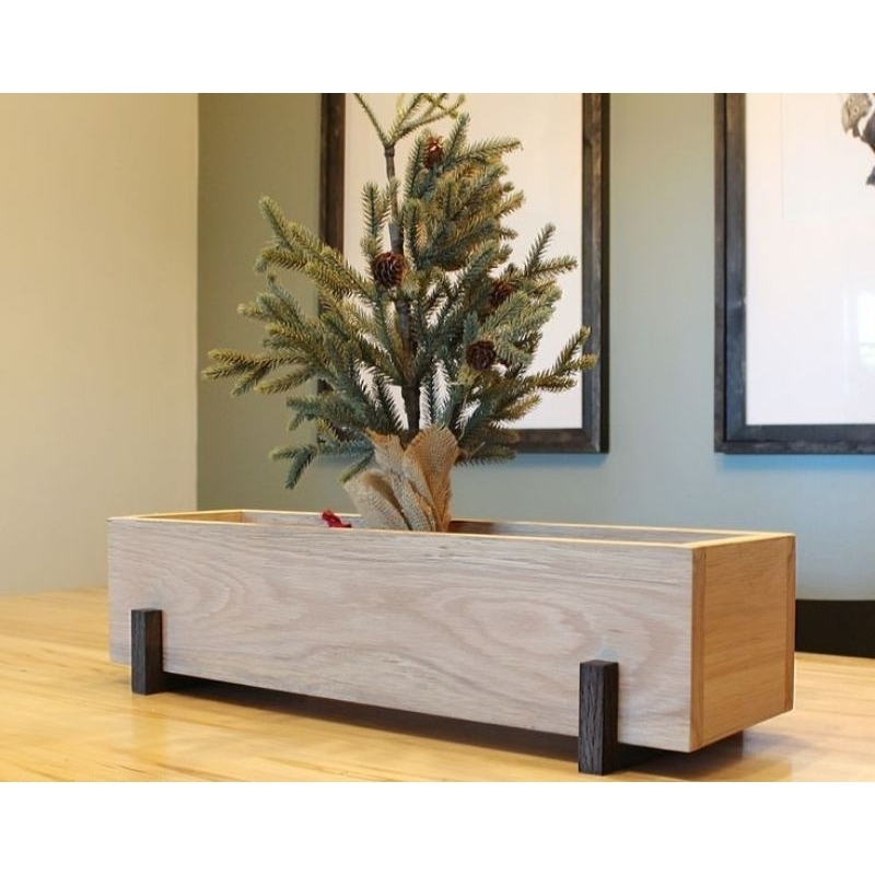 Dutch Teak Wood WOODEN BOX POT Home Decoration Living Room Table ...