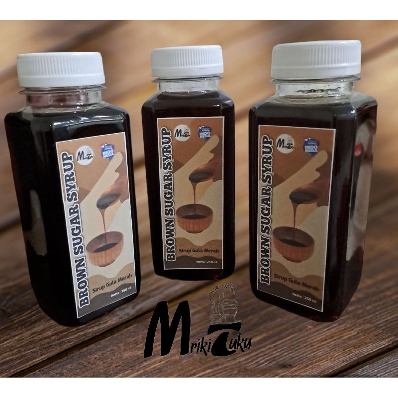 MERAH Brown Sugar Syrup / Liquid Sugar / Borwn Sugar Syrup 250 ml Legit ...