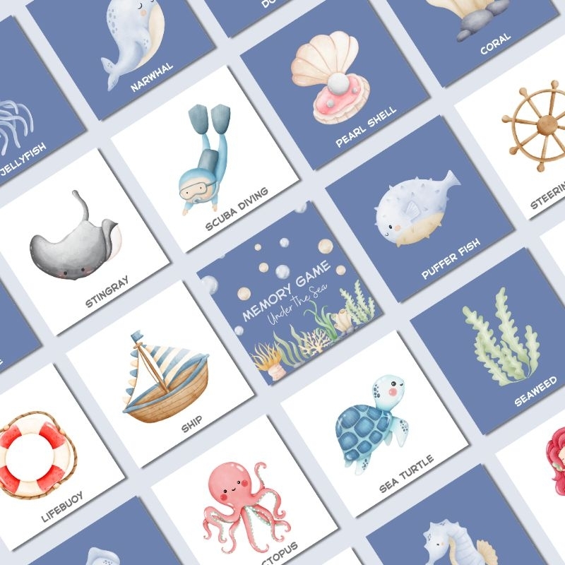 Educational Toys memory matching Card matching game Funny Theme 48cards ...