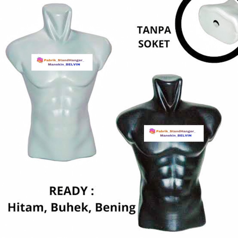 Male Body Muscle Mannequin | Clear and Black Muscle Cowo Statue ...