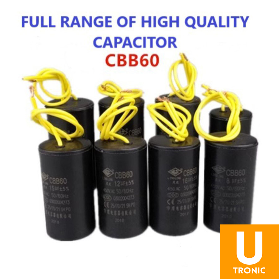 Capacitor CBB60 450V 5% Screw Submersible Pump Oil Resistant (7217) | Shopee Malaysia