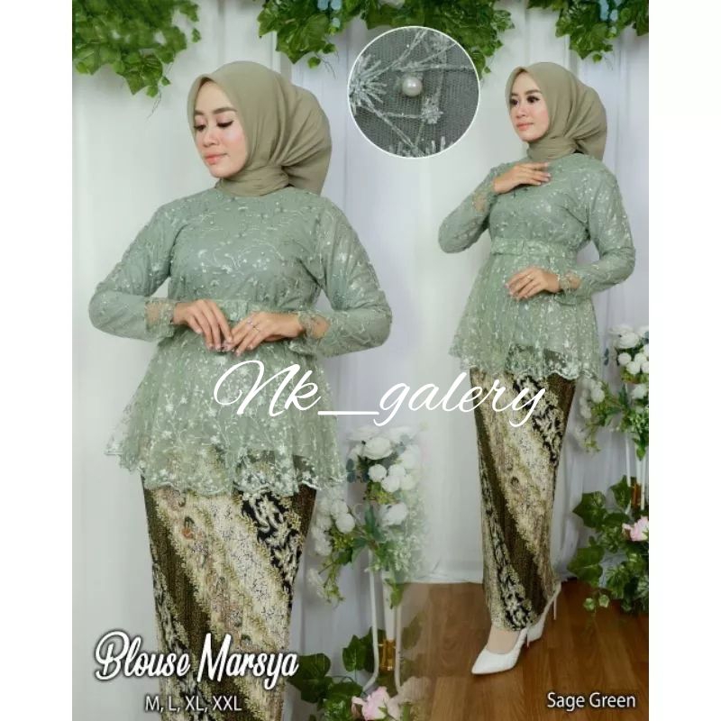 Marsya Blouse Modern GRADUATION Kebaya SET | Shopee Malaysia