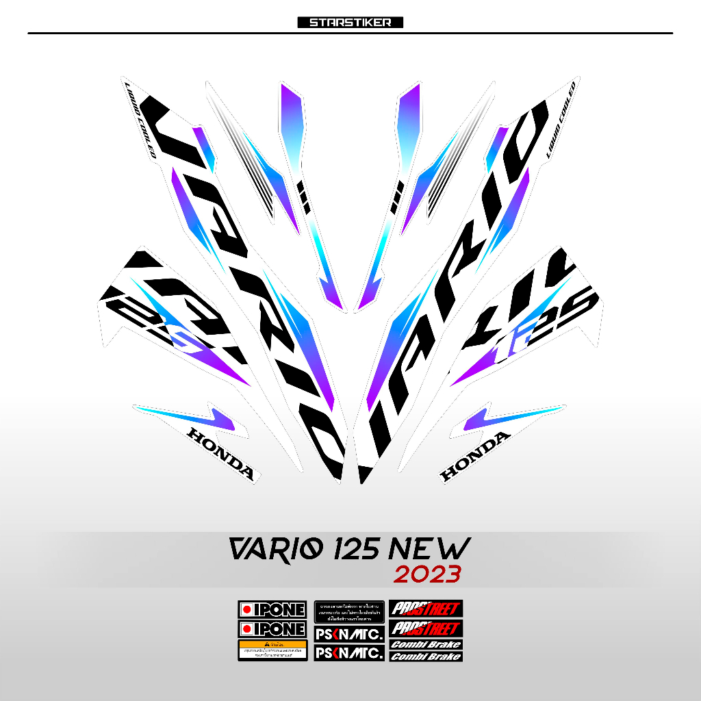 Striping HONDA VARIO 125 NEW MOTIF 21/2022/2023/CBS - ISS/STRIPE ...