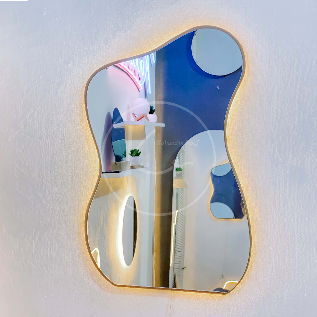 Aesthetic Mirror / Hanging Aesthetic Mirror / Irregular Wall Mirror ...