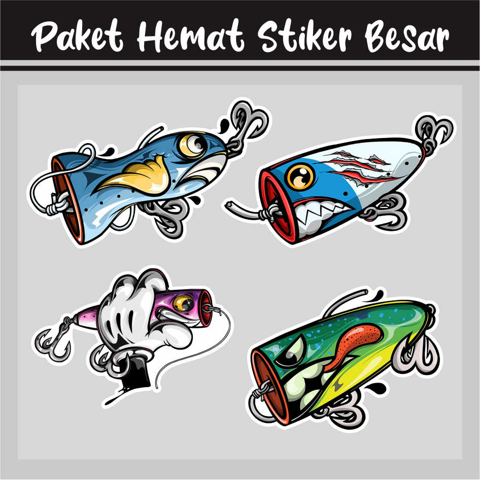 Cutting Fishing Tackle Box Sticker Package Lure Box Sticker Cutting ...