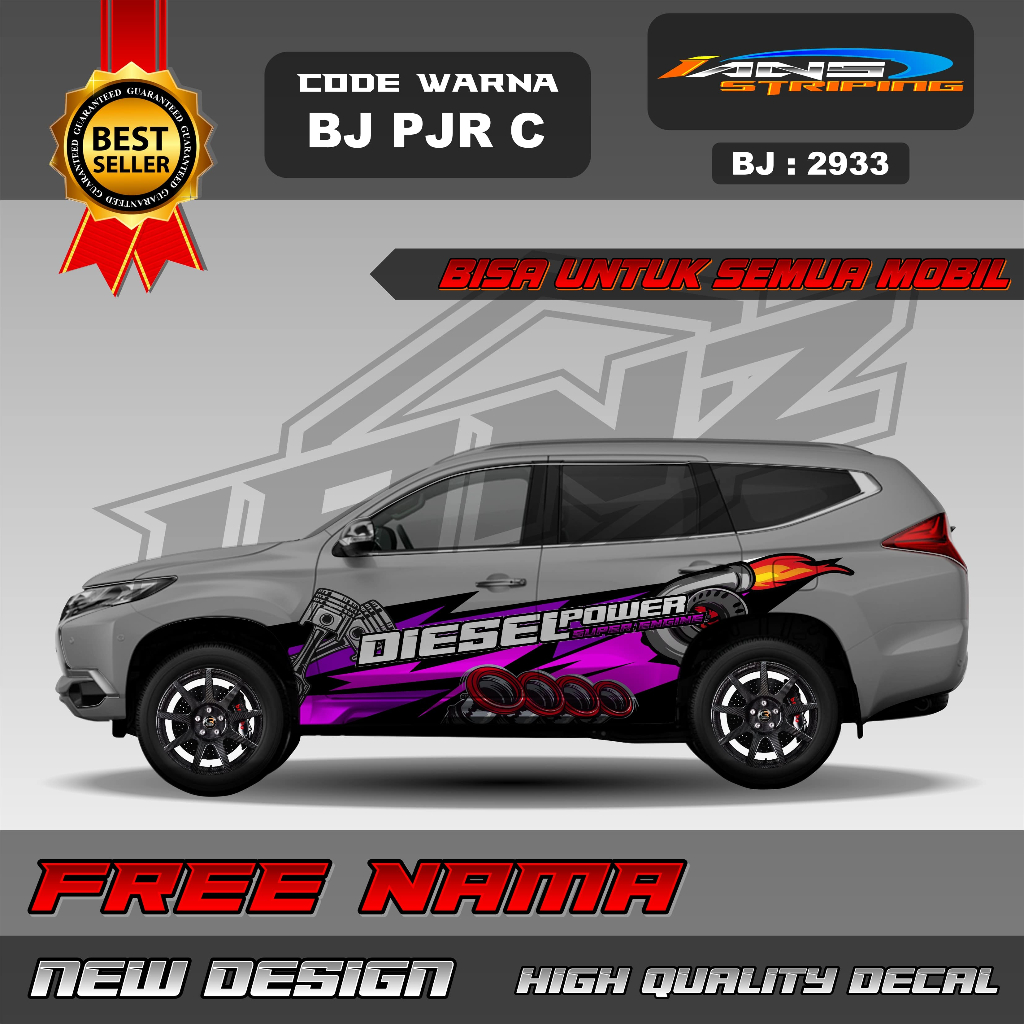 Bj 2933-LATEST DESIGN UPDATE VARIATION CAR STICKERS- DECAL STICKERS ...