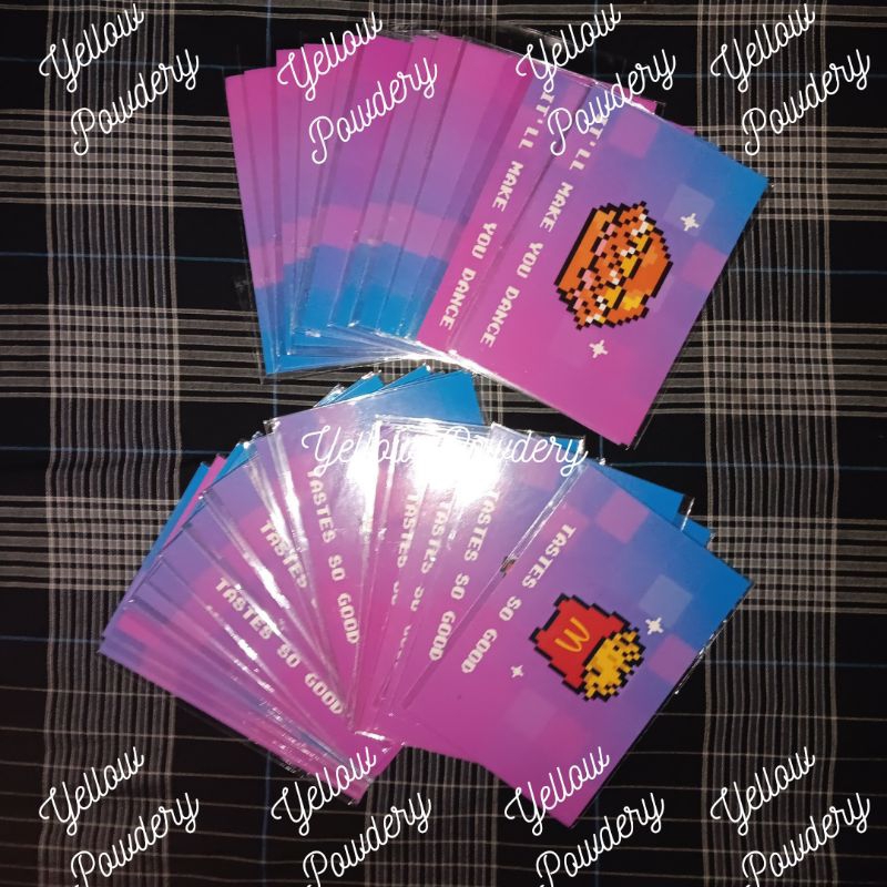 READY NEW JEANS MCD POSTCARD COLLAB MCDONALDS BENEFIT BURGER FRIES ...