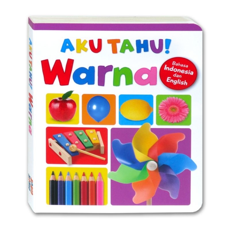 Bilingual Color - I Know! Board Book (2 languages: Indonesian & English ...