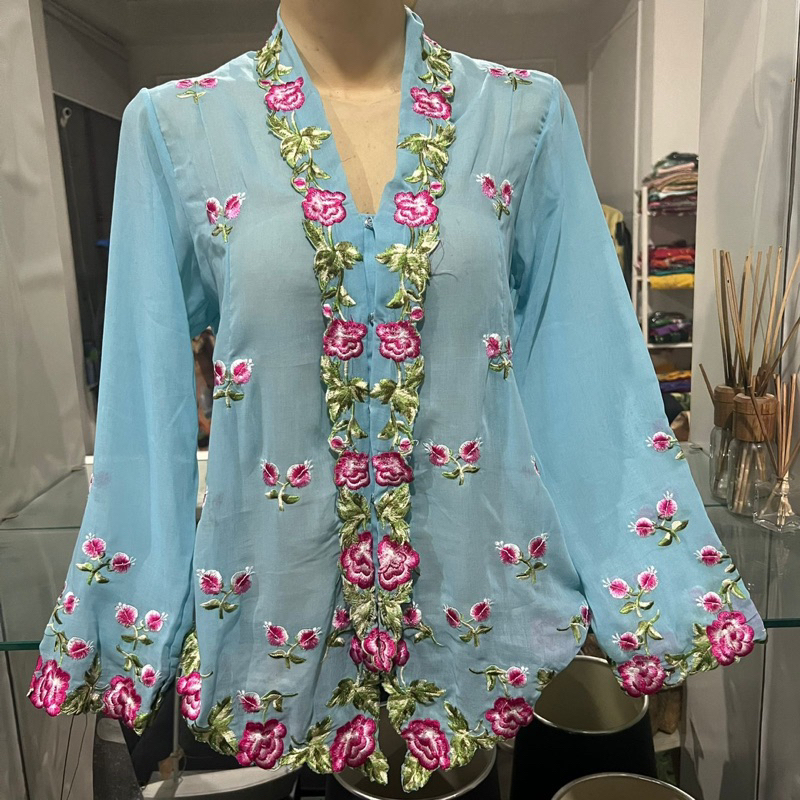 Kebaya Encim Paris Premium (B) - Size SS,S,M,L,XL,XXL,3XL,4XL,5XL,6XL ...