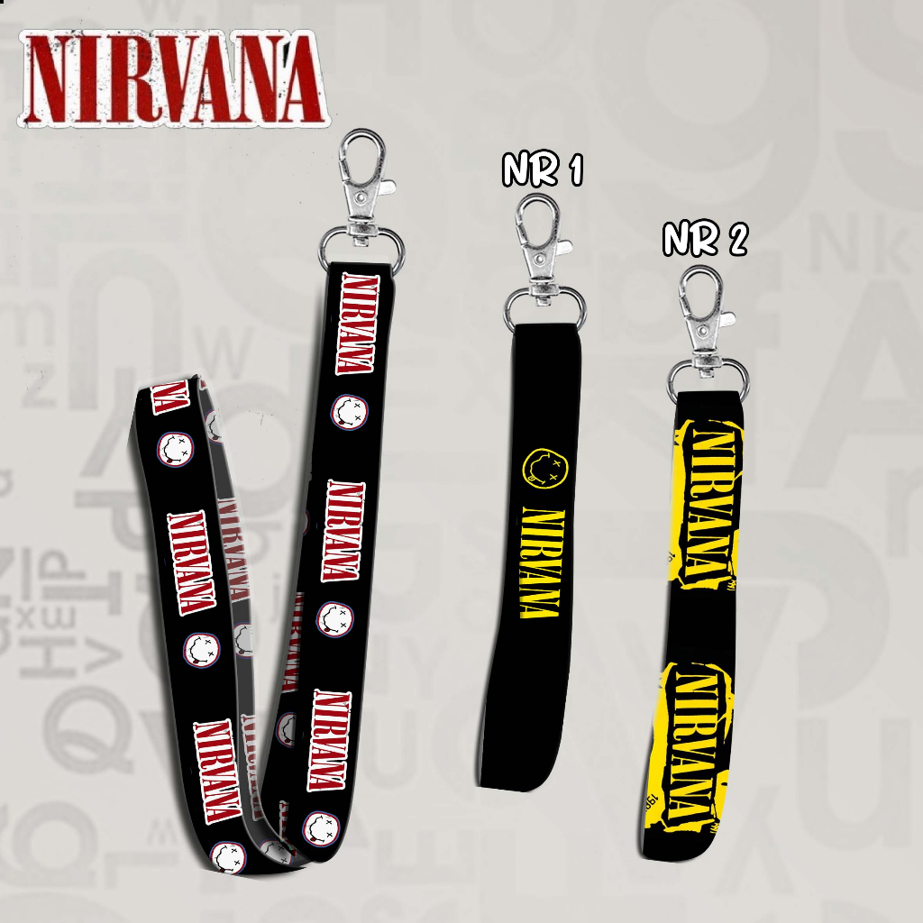 GANTUNGAN [Guarantee] Nirvana LANYARD Keychain, Cellphone, ID Card | Shopee Malaysia