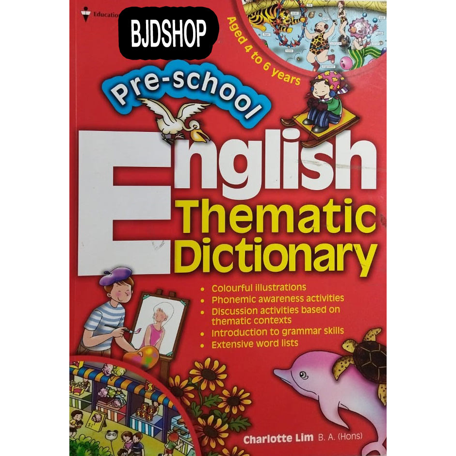 Pre-school English Thematic Dictionary | Shopee Malaysia