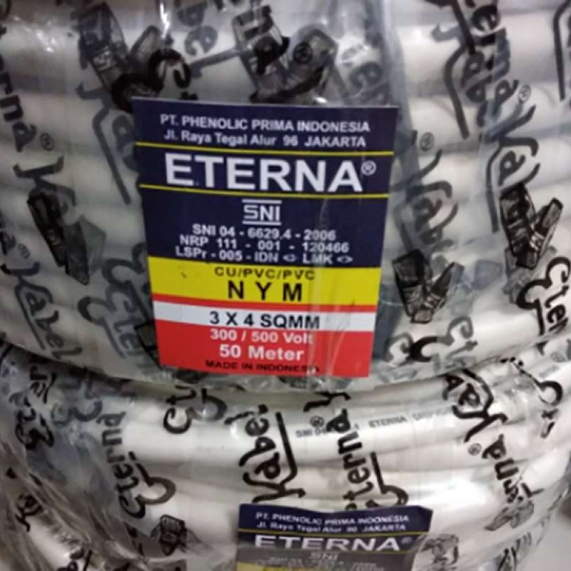 Nym ETERNA Copper Wire Electrical Cable 3X4 Contents 3 Wire 4mm 1 Meter ...