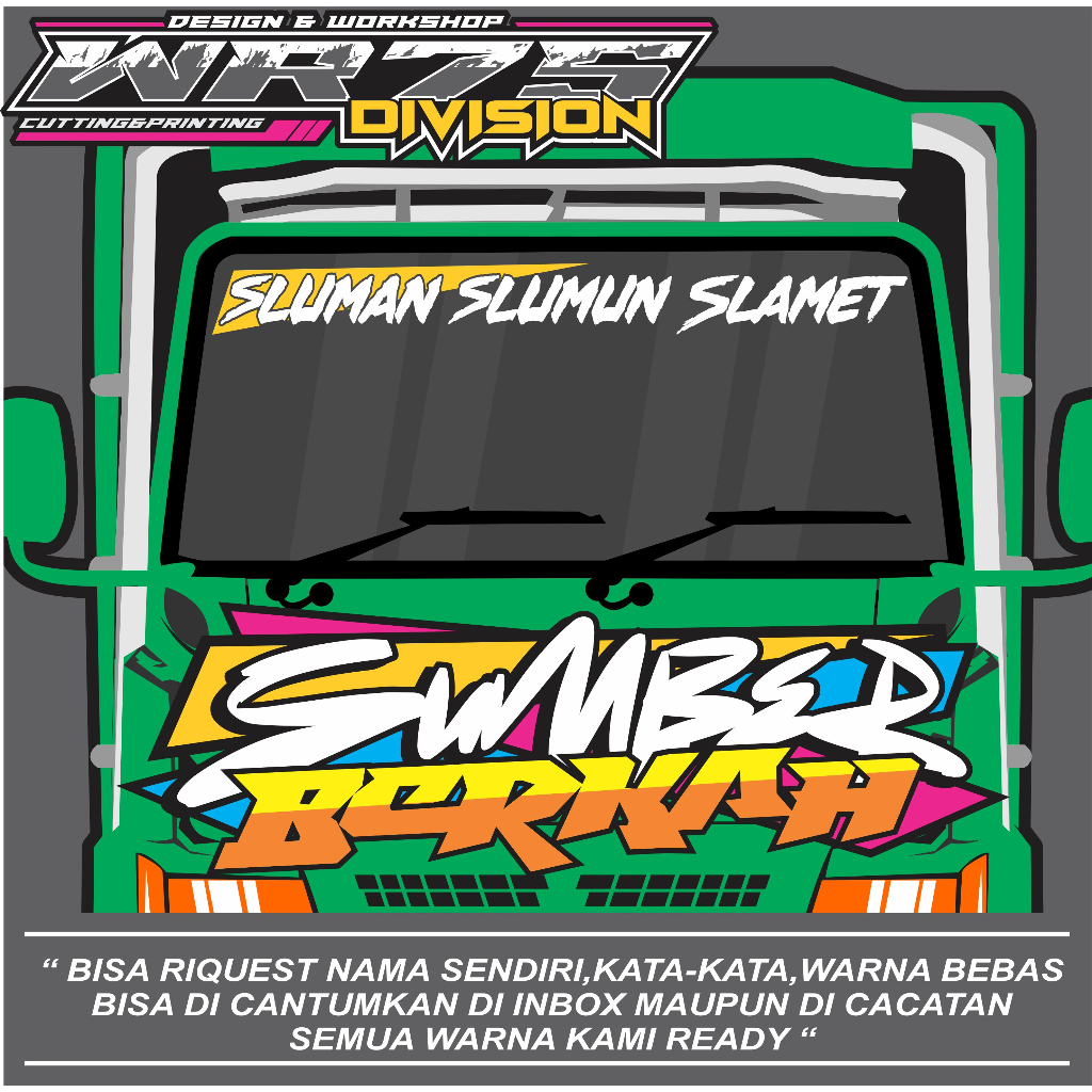Elf GIGA HINO DUTRO PICKUP TRUCK Cabin Sticker Reflective CUTTING ...