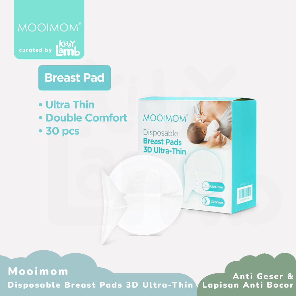 Mooimom Disposable Breast Pad 3D Ultra-Thin 10 & 30pcs / Disposable Breast Milk Absorbent ...