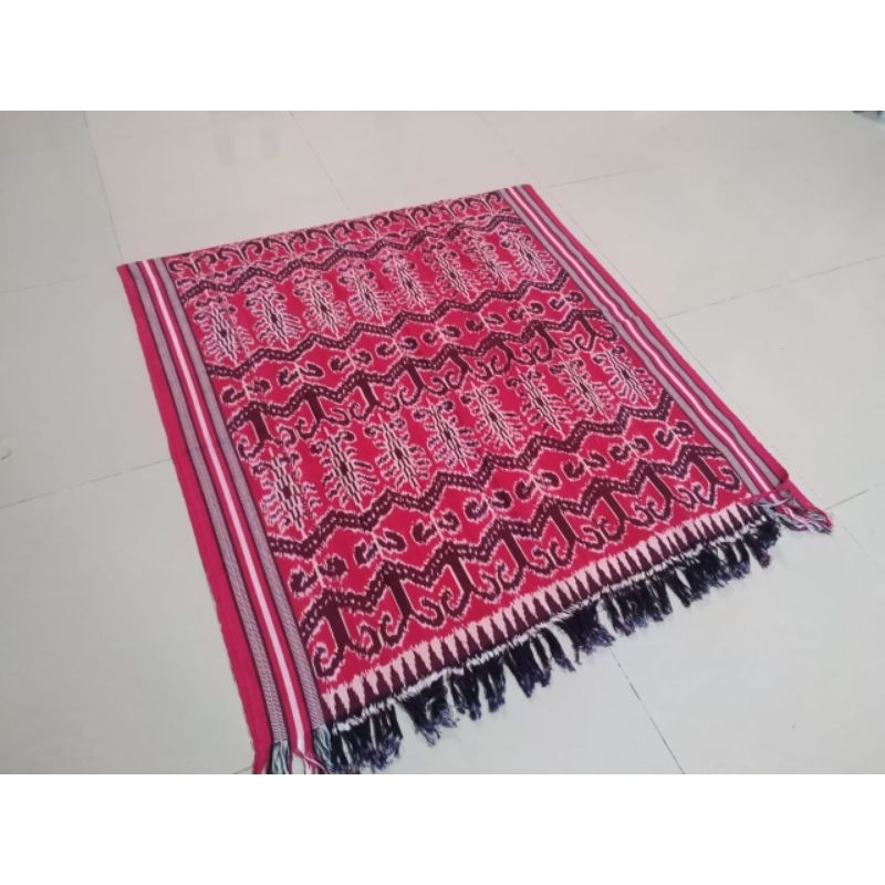 Premium Thick Kalimantan Dayak Motif Ikat Blanket Woven Fabric | Shopee ...