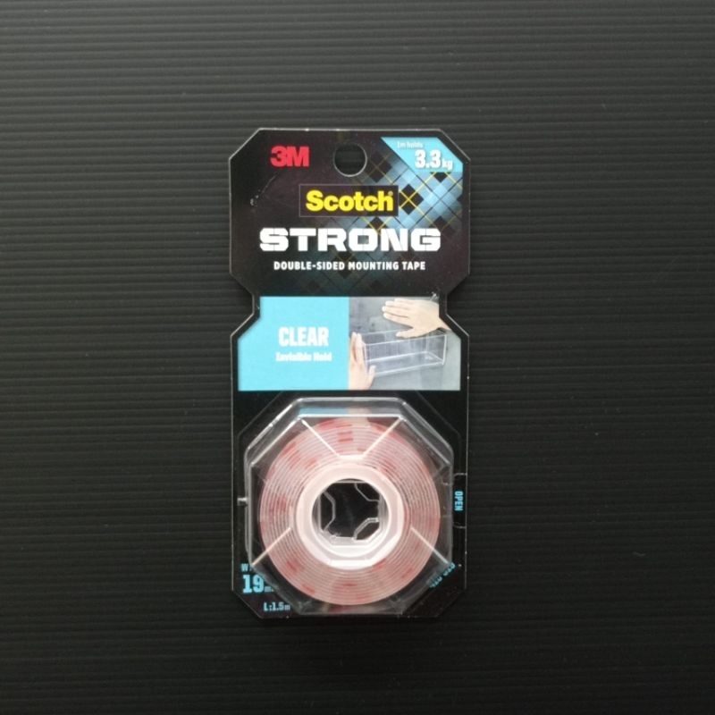 3M SCOTCH CLEAR INVISIBLE HOLD MOUNTING TAPE 19MM X 1.5M | Shopee Malaysia
