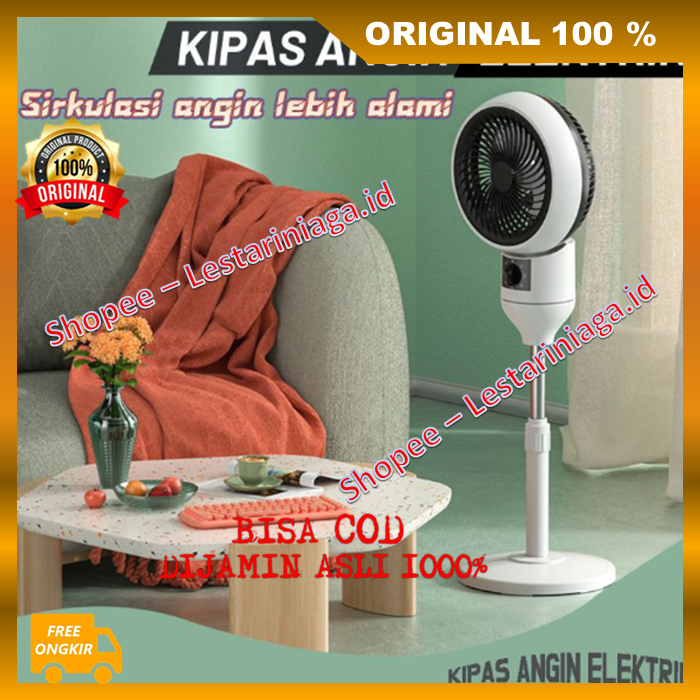 Electric Fan 3-Speed Fan Standing Electric Fan More Natural Wind ...