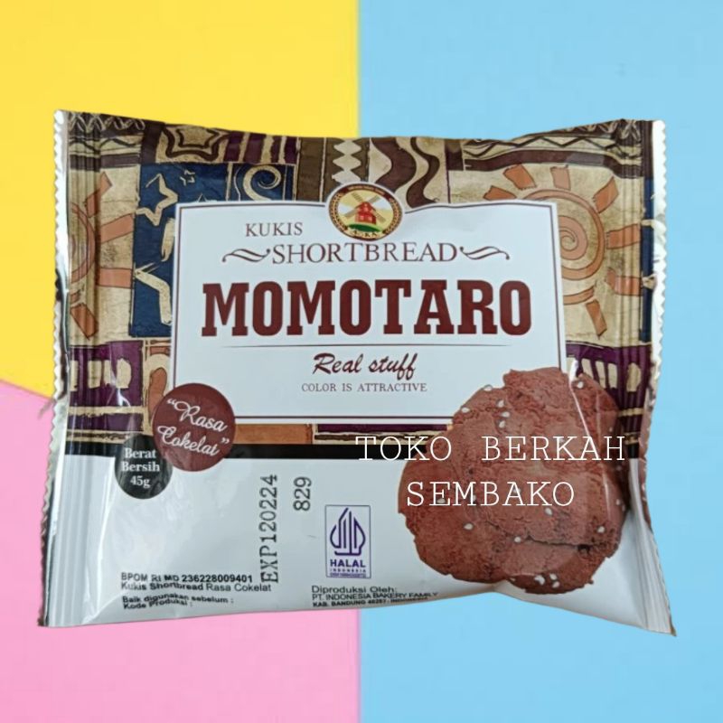 AOKA ShortBread Cookies MOMOTARO Chocolate Flavor 45g - 1 PACK | Shopee ...