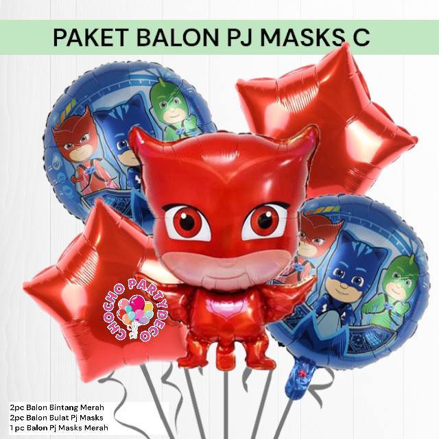 Pj Masks C Balloon Package/PJ Masks Catboy Owlette Genko Birthday ...