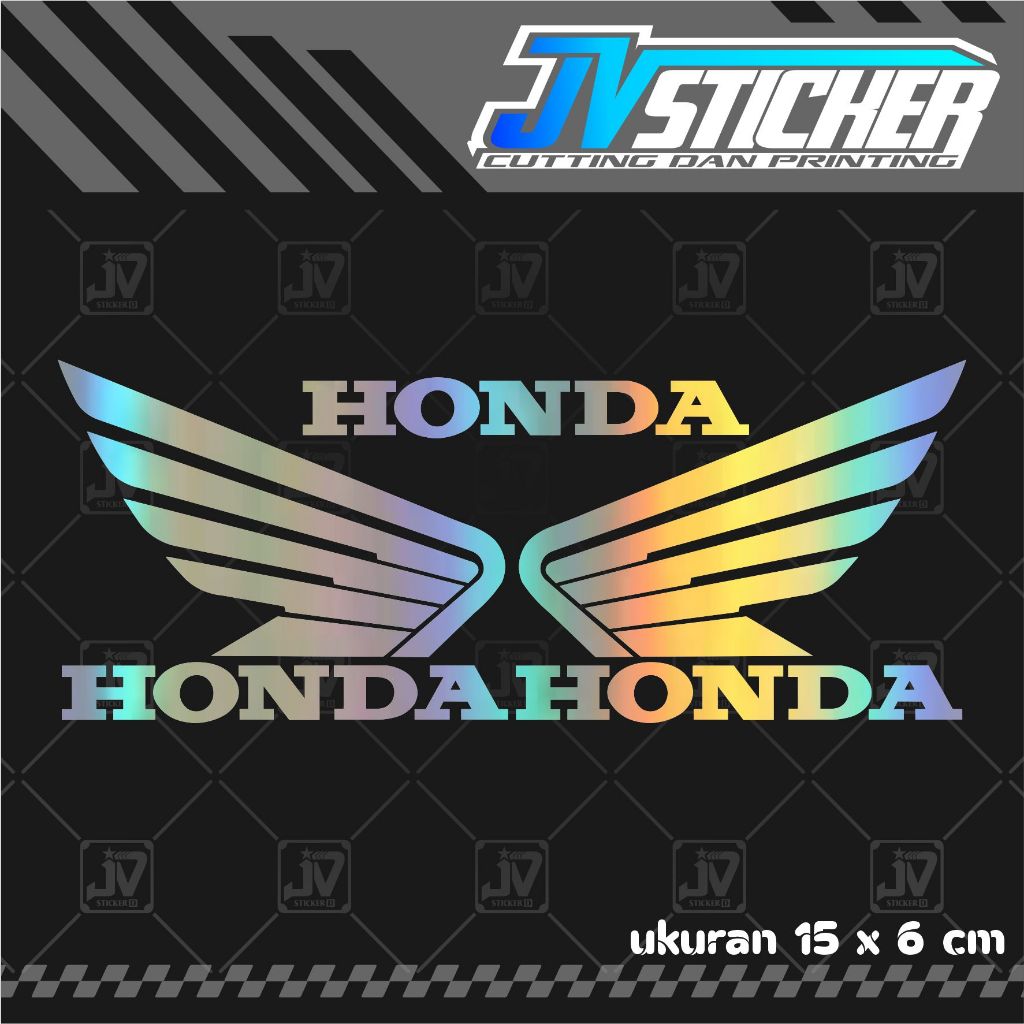 Honda wing sticker cutting sticker motorbike logo | Shopee Malaysia
