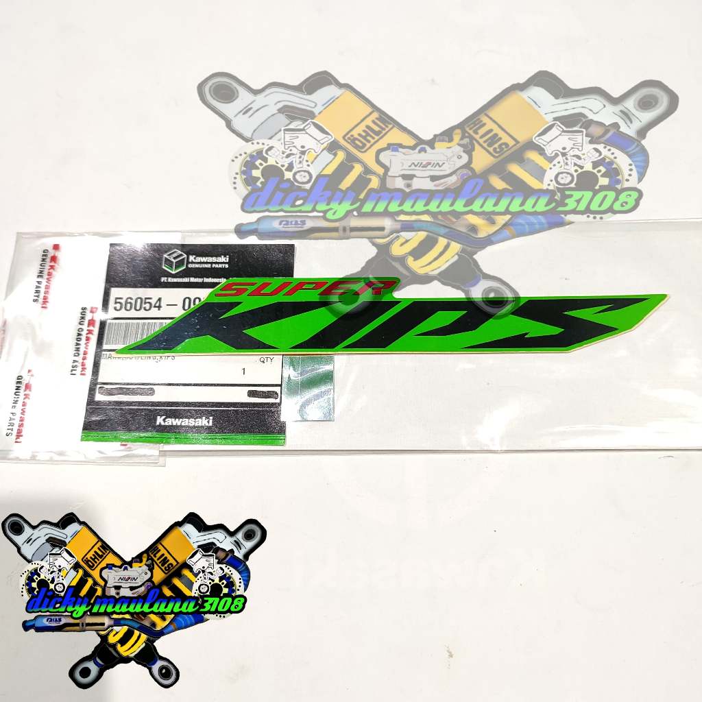 HIJAU SUPER KIPS NINJA 150 RR NEW GREEN ORIGINAL KAWASAKI STRIPING ...