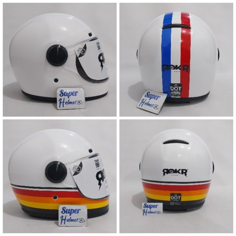 Cakil JP ROKR HELM classic motif model by JPX (postage 2kg) | Shopee ...