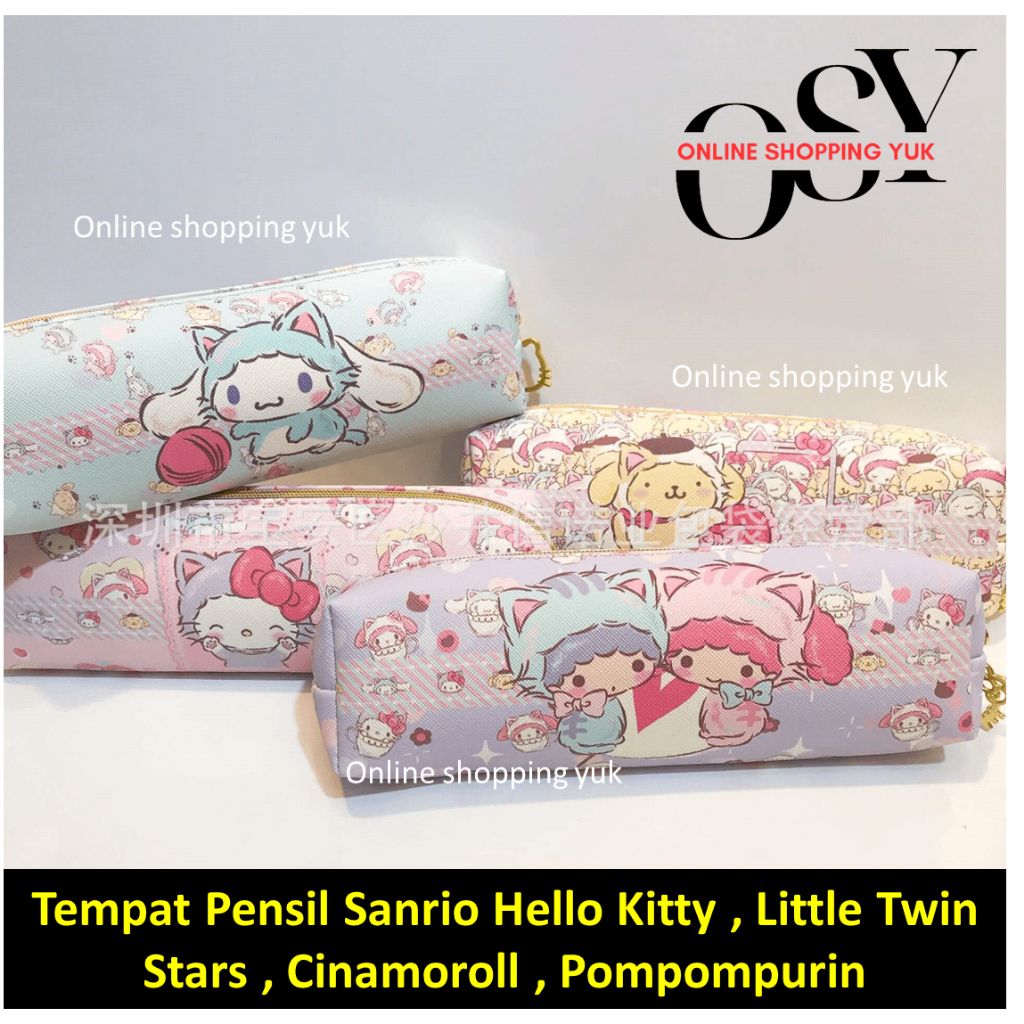 Sanrio CINNAMOROLL/HELLO KITTY/LITTLE TWIN STARS/POMPOMPURIN Pencil ...