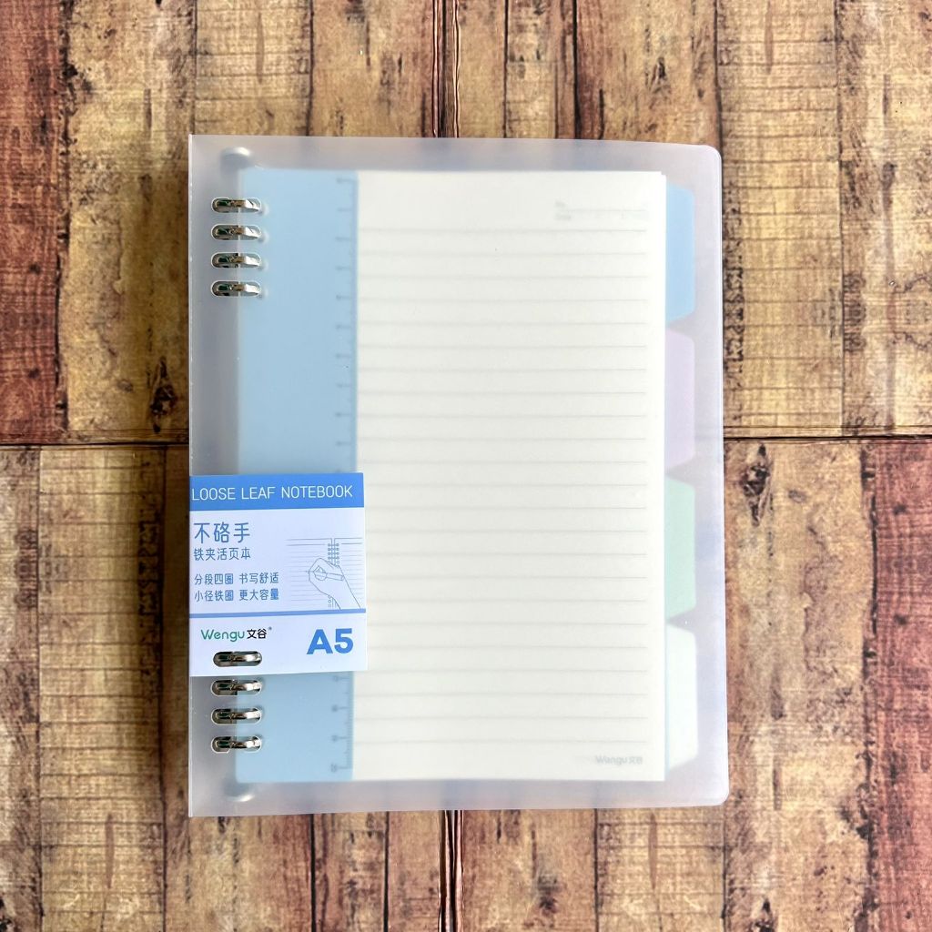 Wengu Transparent Binder Folder with PVC Ruler B1028-2 A5 B5 - Binder ...