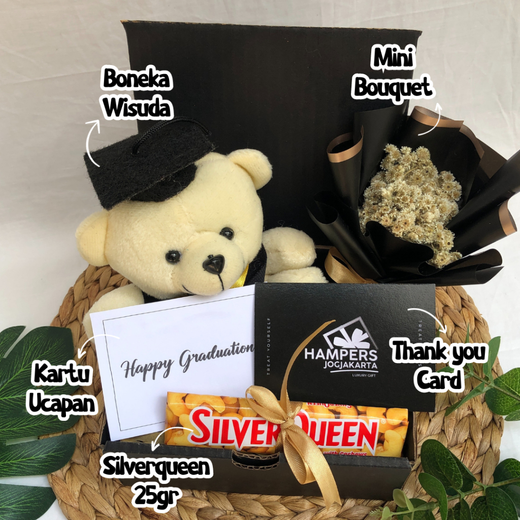 HITAM Graduation gift For Girls hampers gift box graduation box Size ...