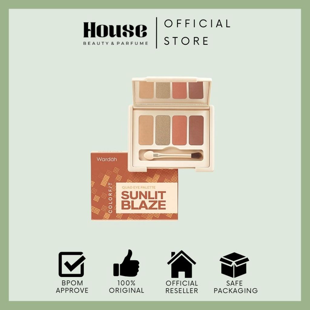 Wardah Colorfit Quad Eye Palette - 4 in 1 Pigmented Eyeshadow ...