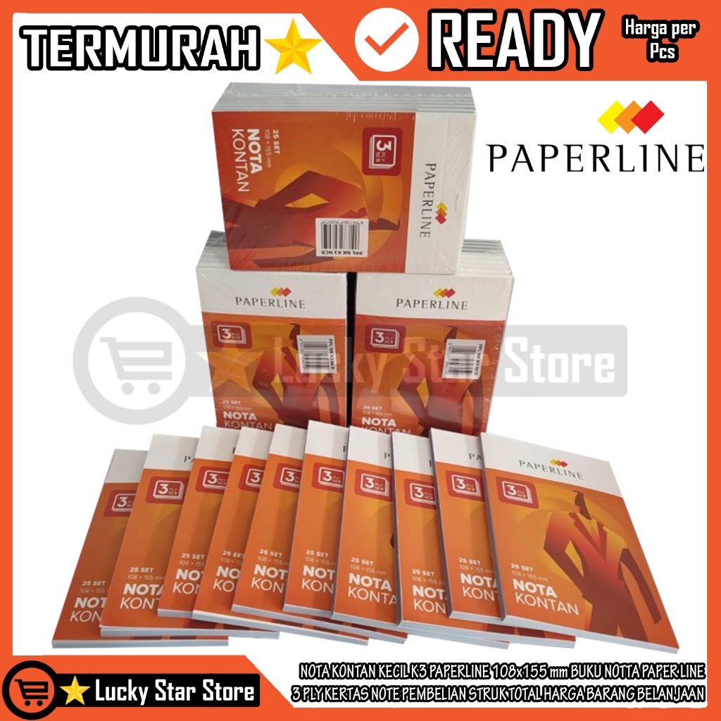 Note KONTAN PAPER NOTE Purchase NOTE 3R Double BOOK K3 PAPERLINE 3ply 108x155 mm NOTTA PAPER ...