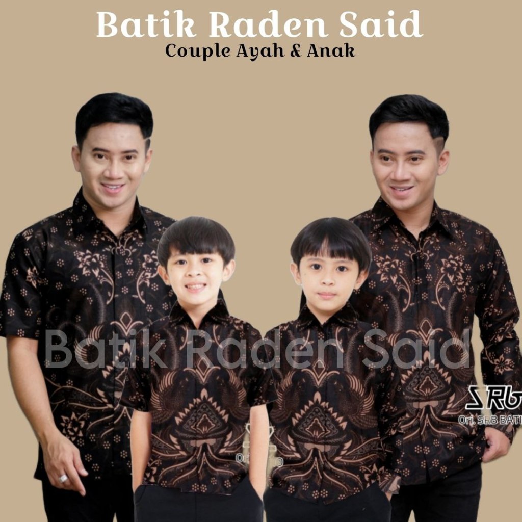 HITAM RADEN SAID Batik - LATEST Sweet Couple Batik Father and Son ...