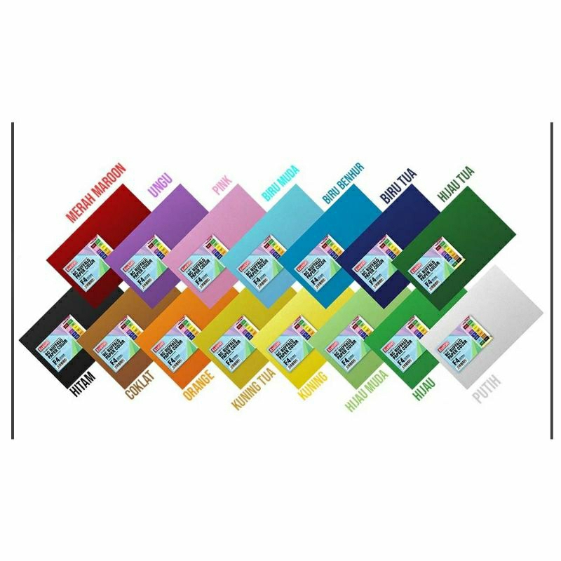 150gr Buffalo Cover Cardboard Paper Contains 5 Plain Sheets in Folio ...