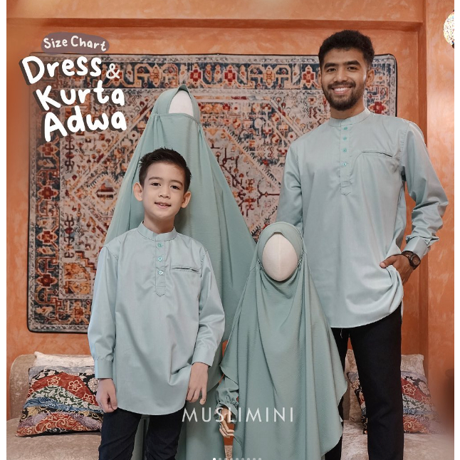 Muslimini - Adwa DRESS Anak - Snowsheer Premium Material Only) | Shopee ...